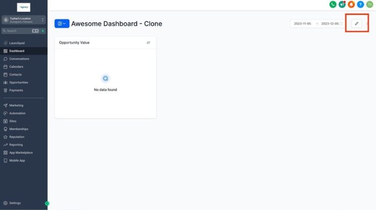 GoHighLevel Dashboard - 2025 Customize Features and More