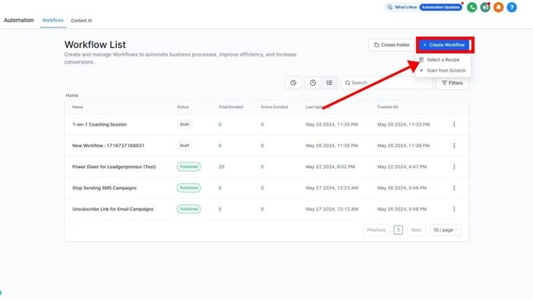 GoHighLevel Workflow Templates for Automation in
